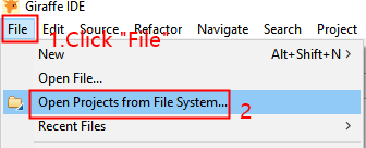 Giraffe IDE Operation Manual | Giraffe Document